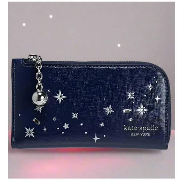 kate spade | Bags | Kate Spade Devin Star Glitter Small Slim Bifold ...